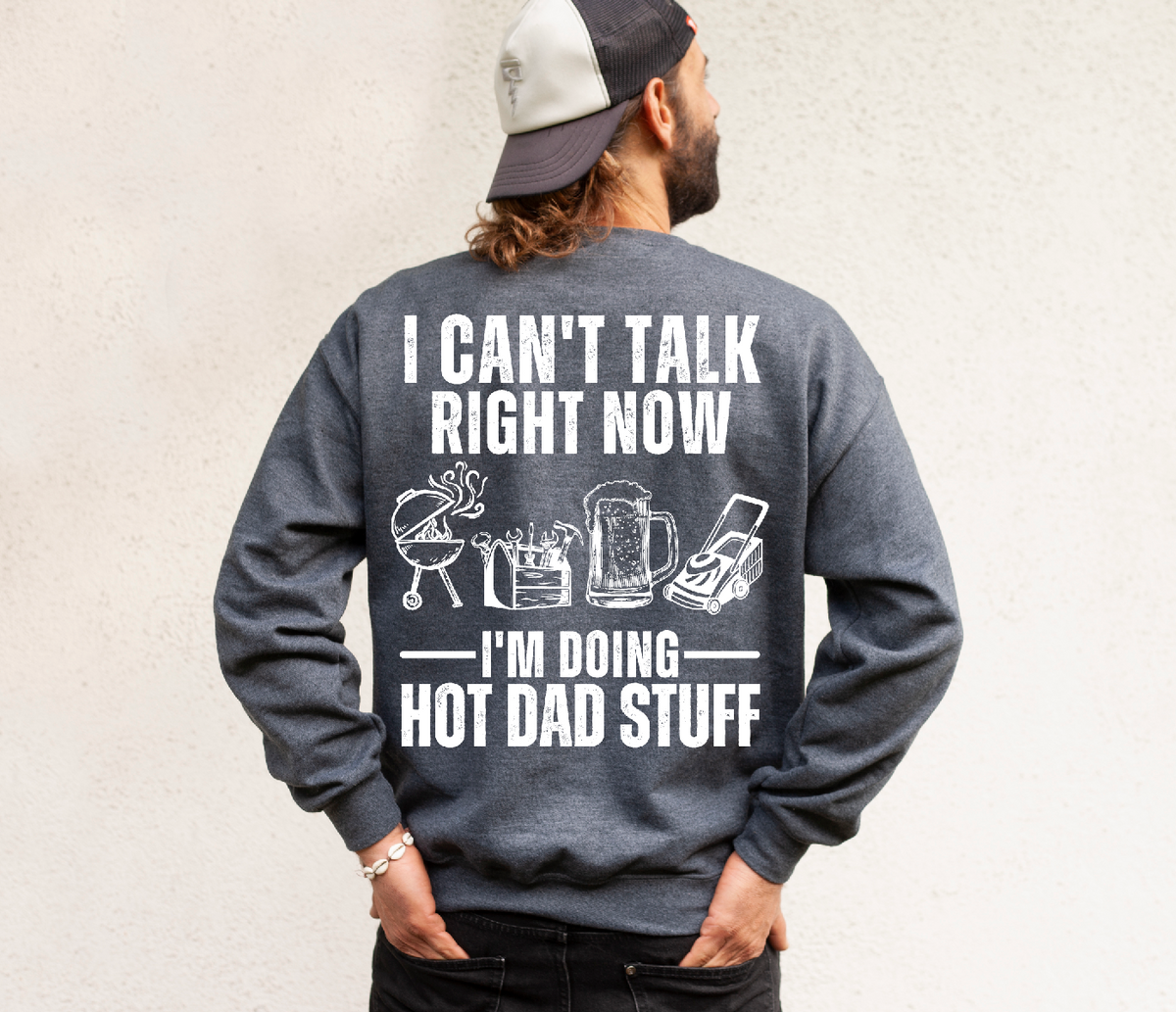 Busy doing hot dad stuff | Anything You Can Screen, We Can Screen Better!