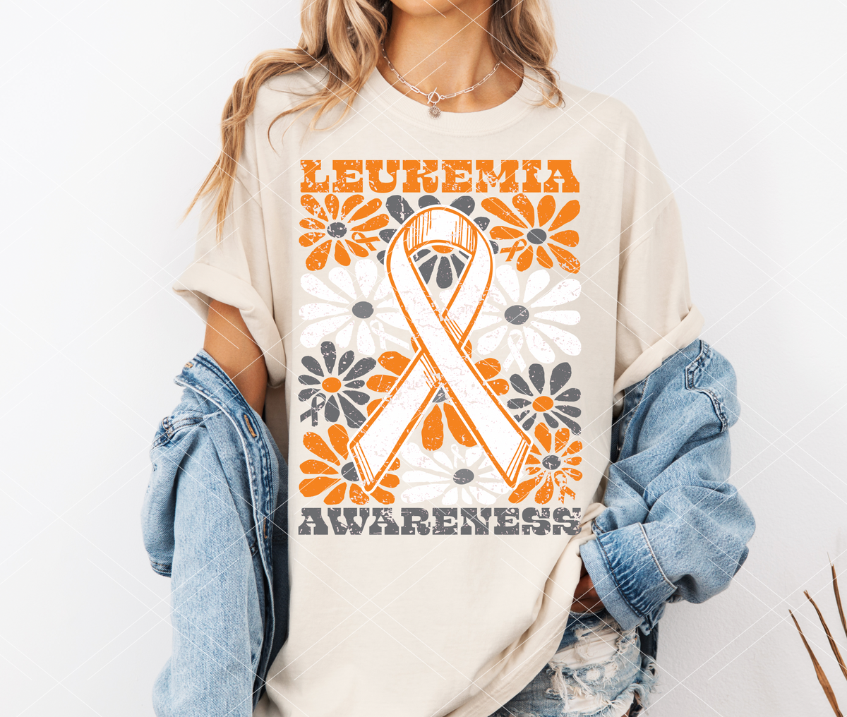 Groovy Floral Leukemia DIGITAL | Anything You Can Screen, We Can Screen ...