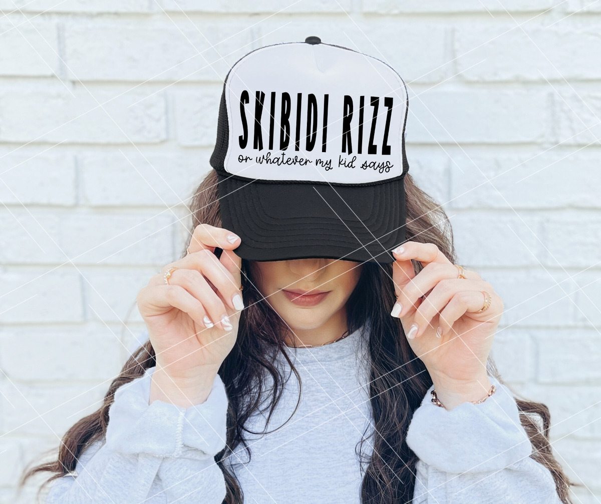 SKIBIDI RIZZ- Trucker Hat | Anything You Can Screen, We Can Screen Better!