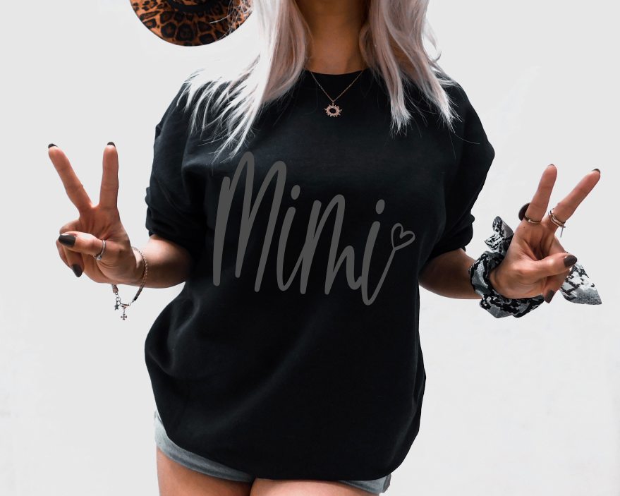 Mimi Script with heart - Puff Print | Anything You Can Screen, We Can ...